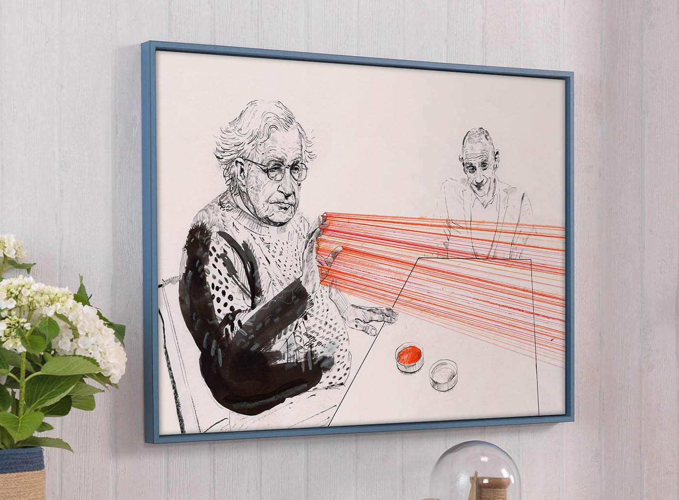 Noam Chomsky Illustration Wall Art Art Print Portrait - Etsy