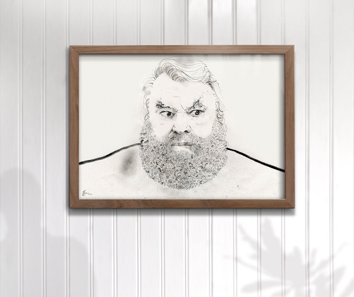 Brian Blessed Illustration Wall Art Art Print Portrait Home Decor ...