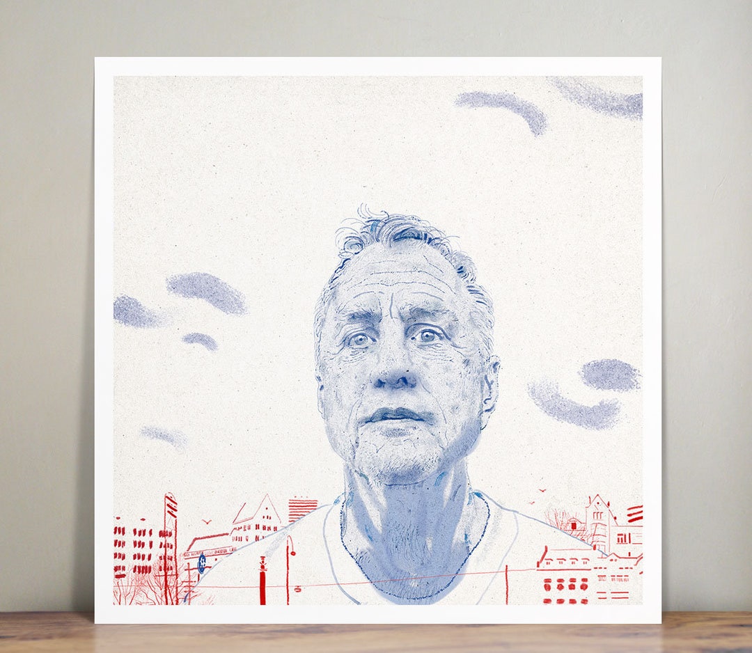Johan Cruyff - Illustration - Wall Art - Art Print - Portrait - Home ...