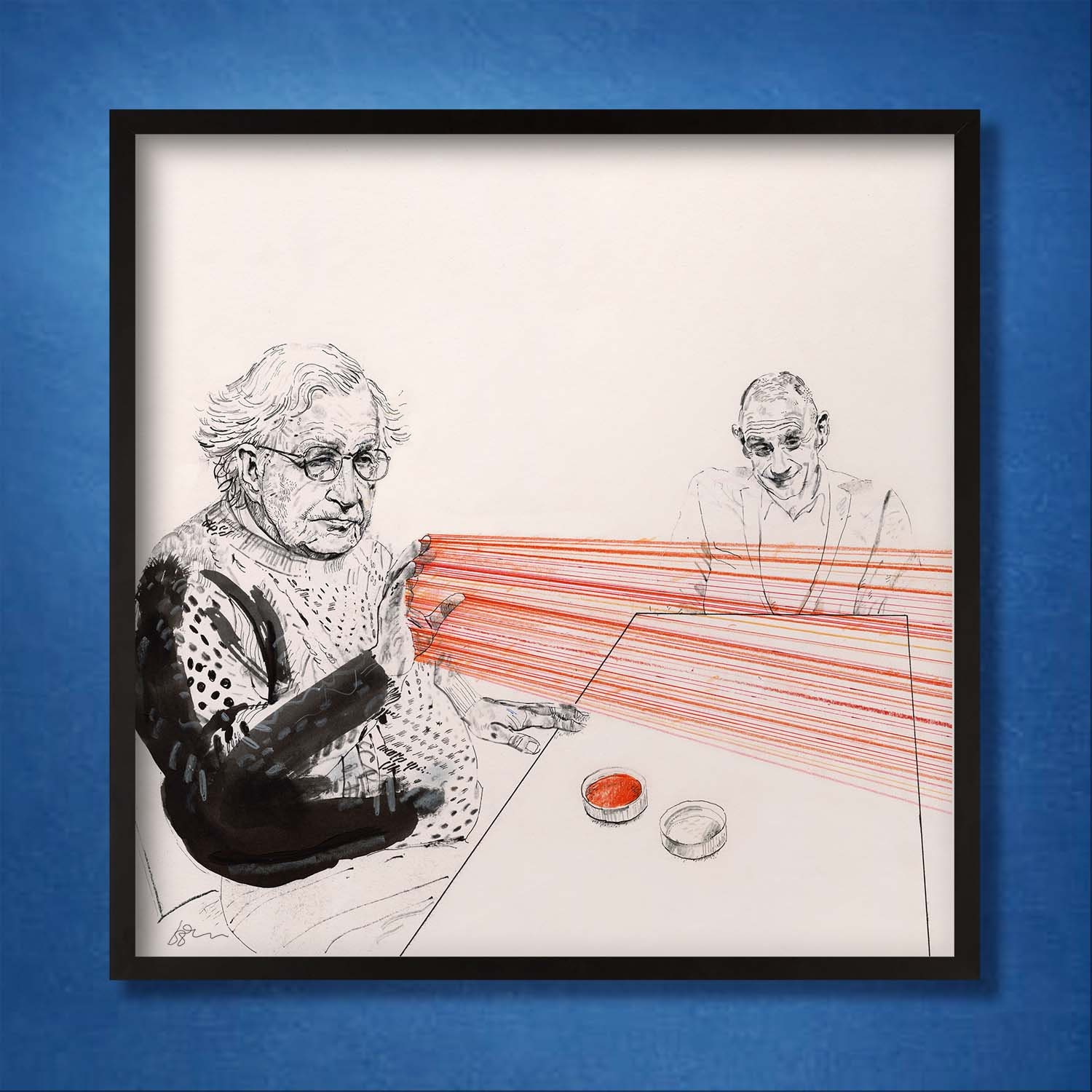Noam Chomsky - Illustration - Wall Art - Art Print - Portrait - Home ...