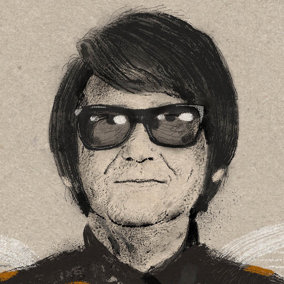 Roy Orbison - Illustration - Wall Art - Art Print - Portrait - Home ...