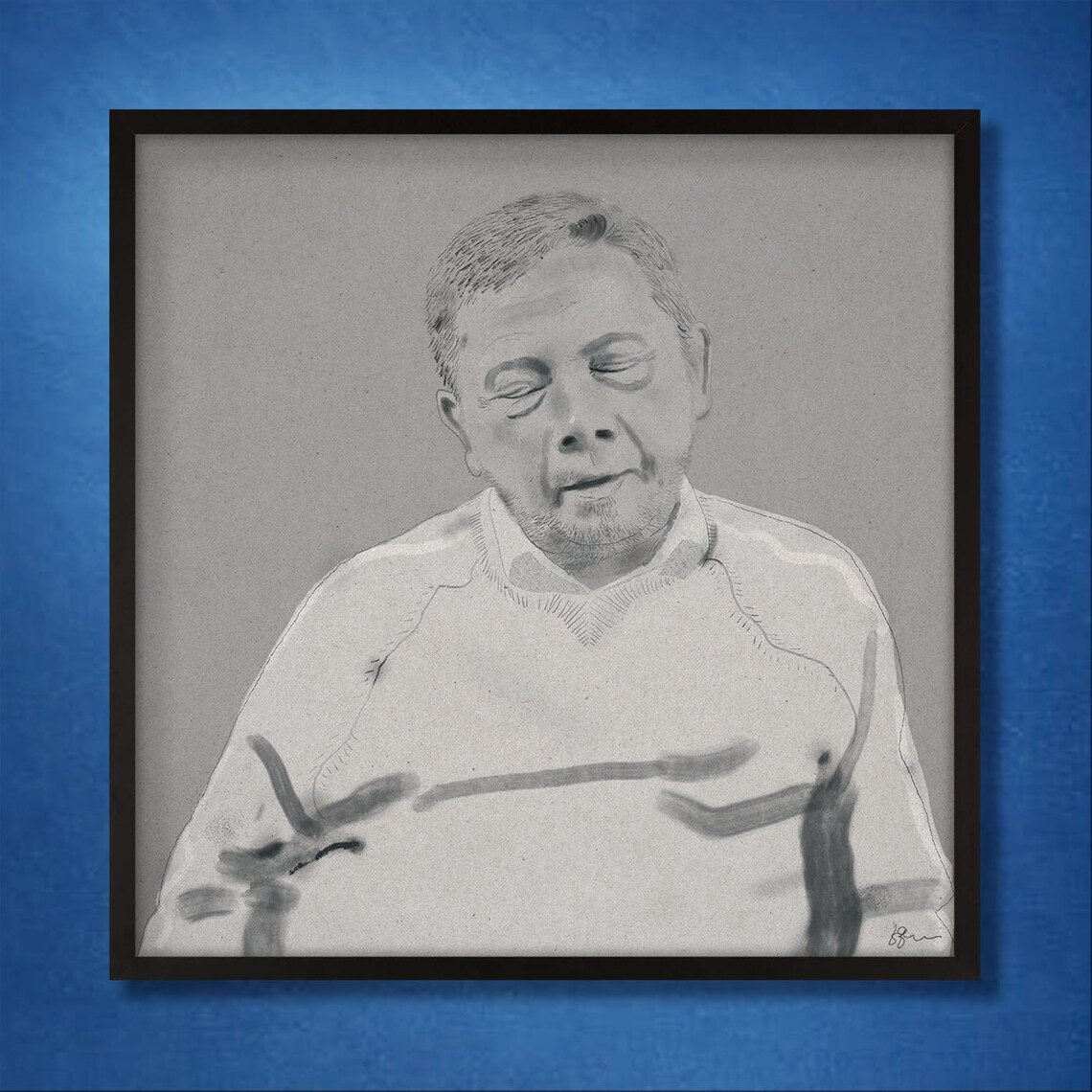 Eckhart Tolle - Illustration - Wall Art - Art Print - Portrait - Home ...