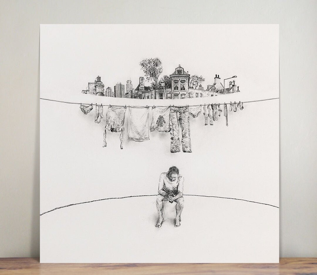 Not Going Out - Pen and Ink - Illustration - Wall Art - Art Print ...