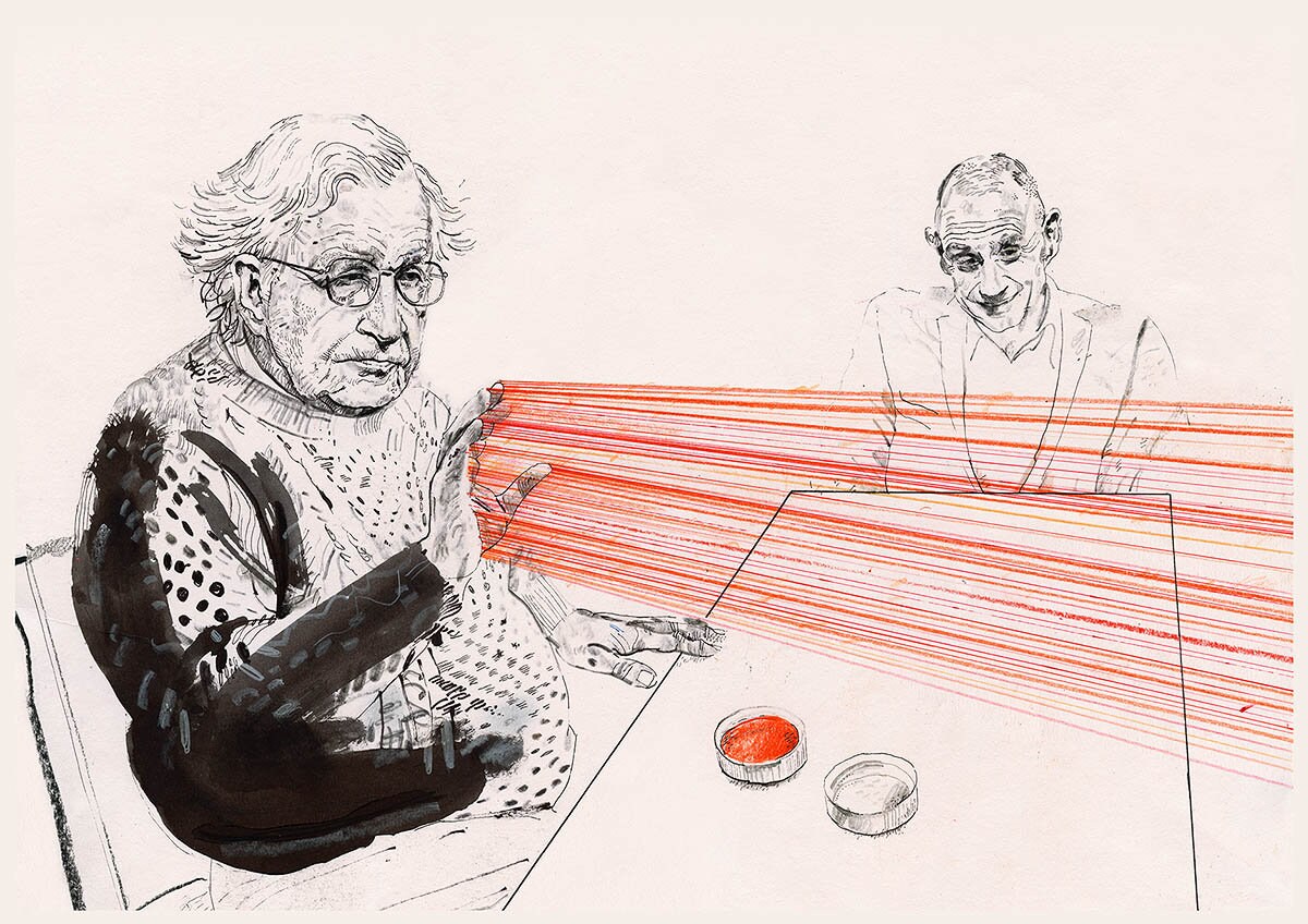 Noam Chomsky - Illustration - Wall Art - Art Print - Portrait - Home ...