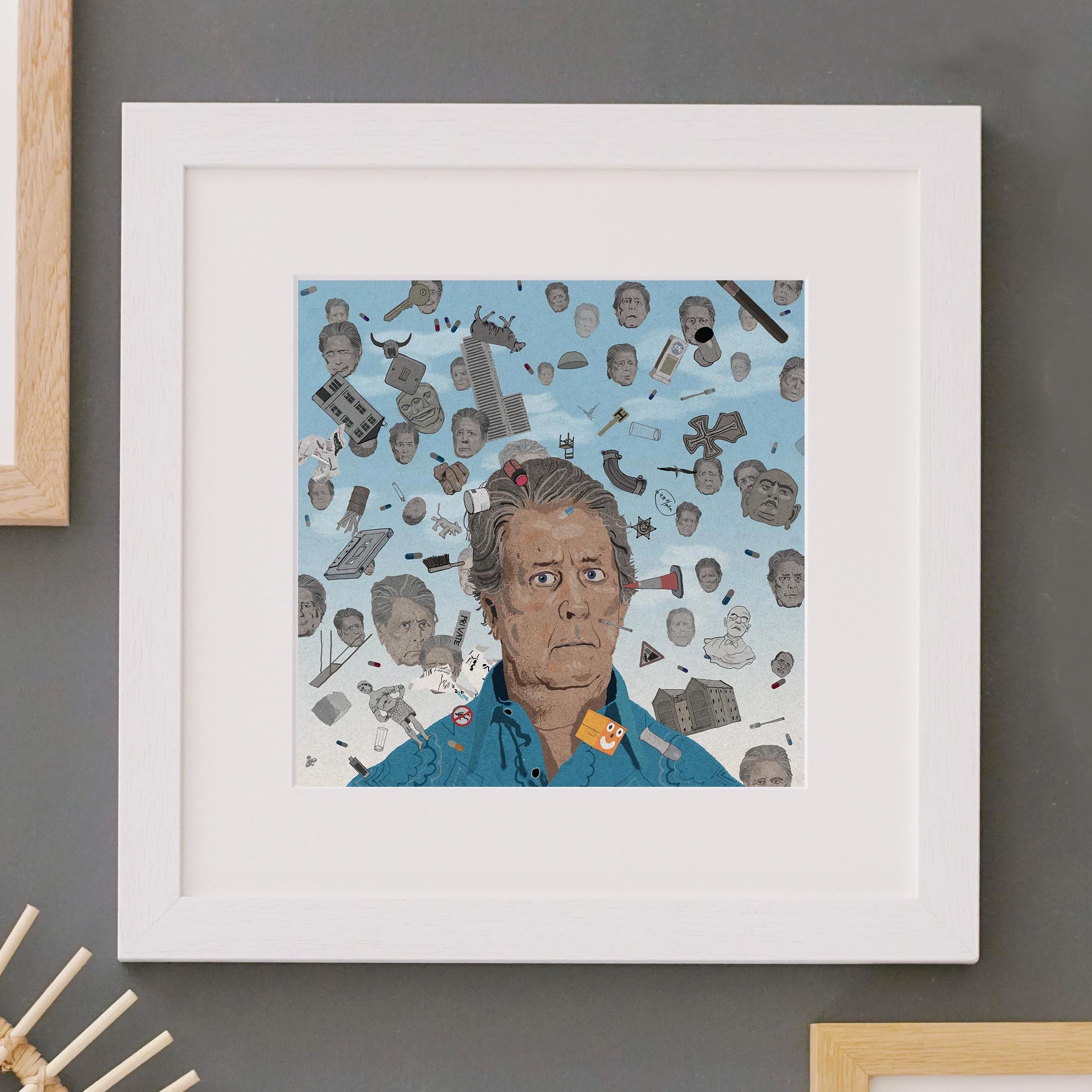 Brian Wilson - Illustration - Wall Art - Art Print - Portrait - Home ...