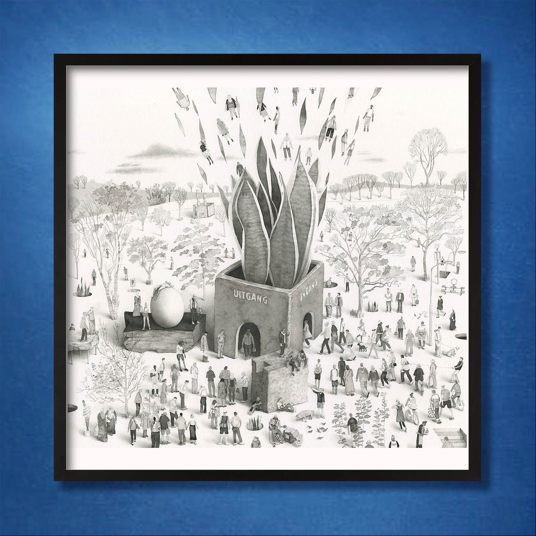 Structural Differential - Pen and Ink - Illustration - Wall Art - Art ...