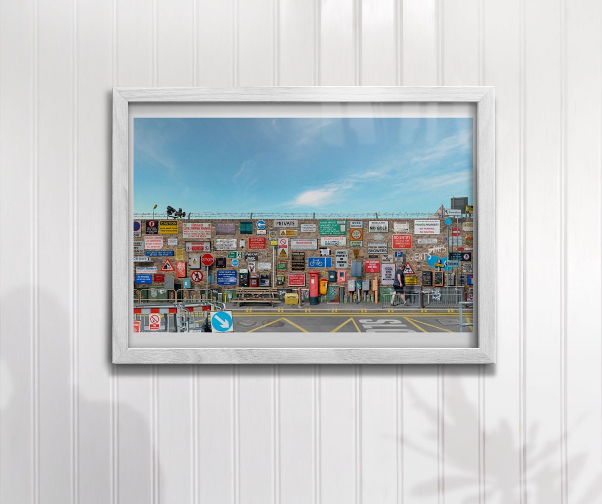 Public Guidance System - Street Signs - Illustration - Wall Art - Art ...