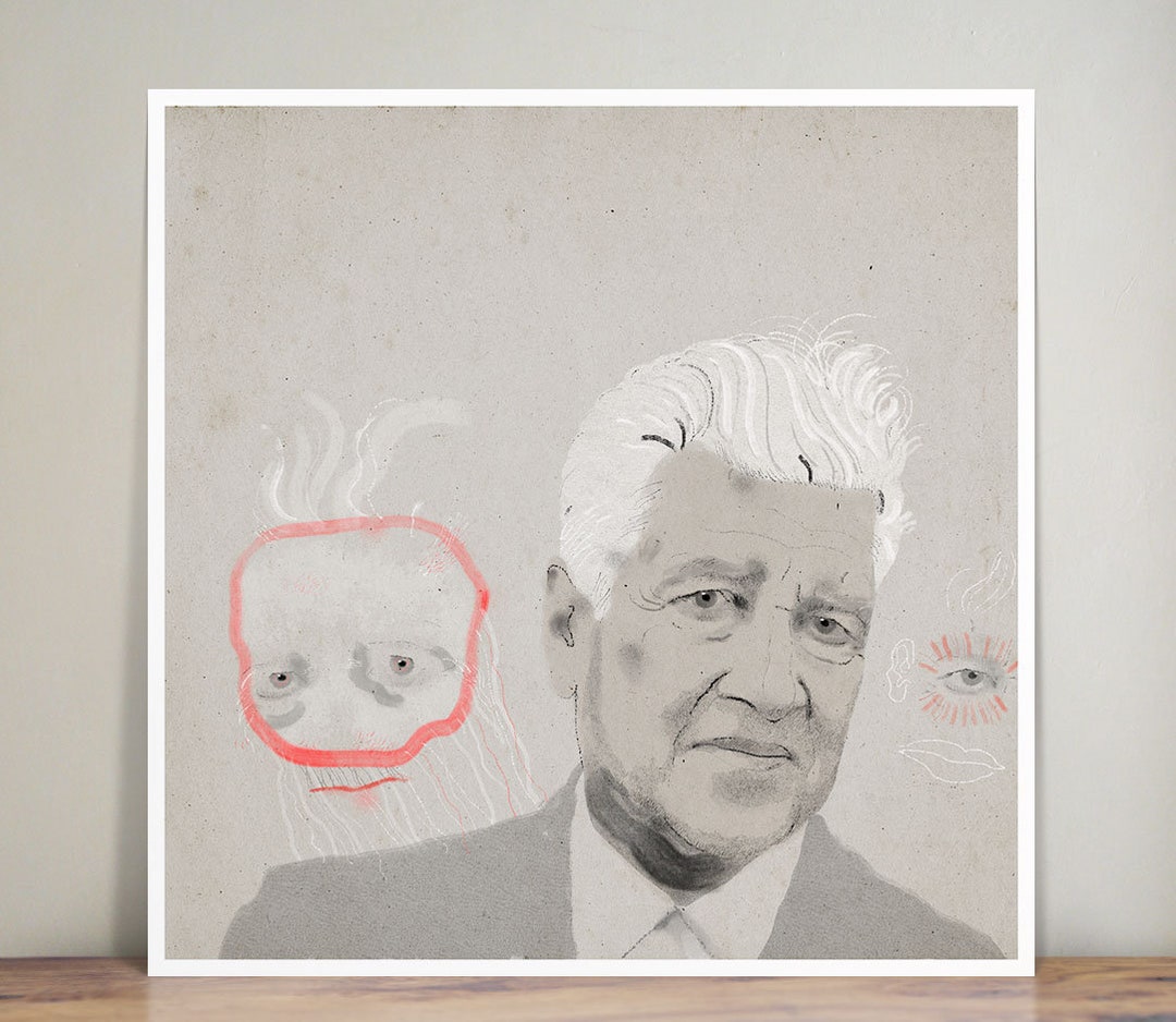 David Lynch - Illustration - Wall Art - Art Print - Portrait - Home ...