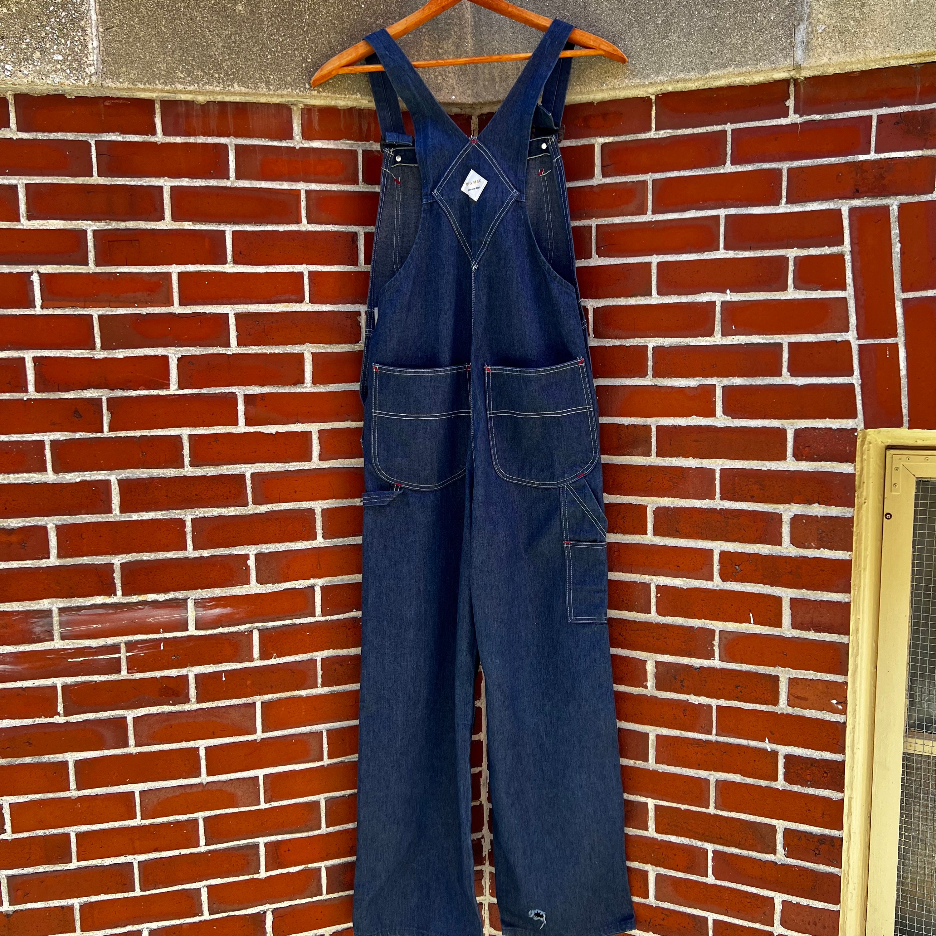 Vintage 70s 31 Big Mac Square Bak Overalls Jcpenney - Etsy