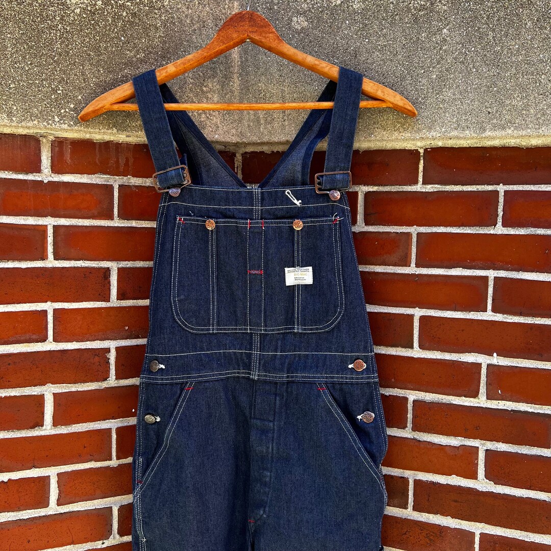 Vintage 70s 31 Big Mac Square Bak Overalls Jcpenney - Etsy