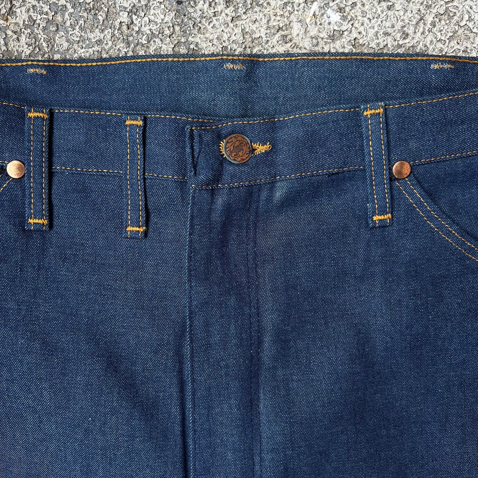 Vintage NWT 70s 38x34 Wrangler Big Ben Carpenter Jeans Deadstock, Rigid ...