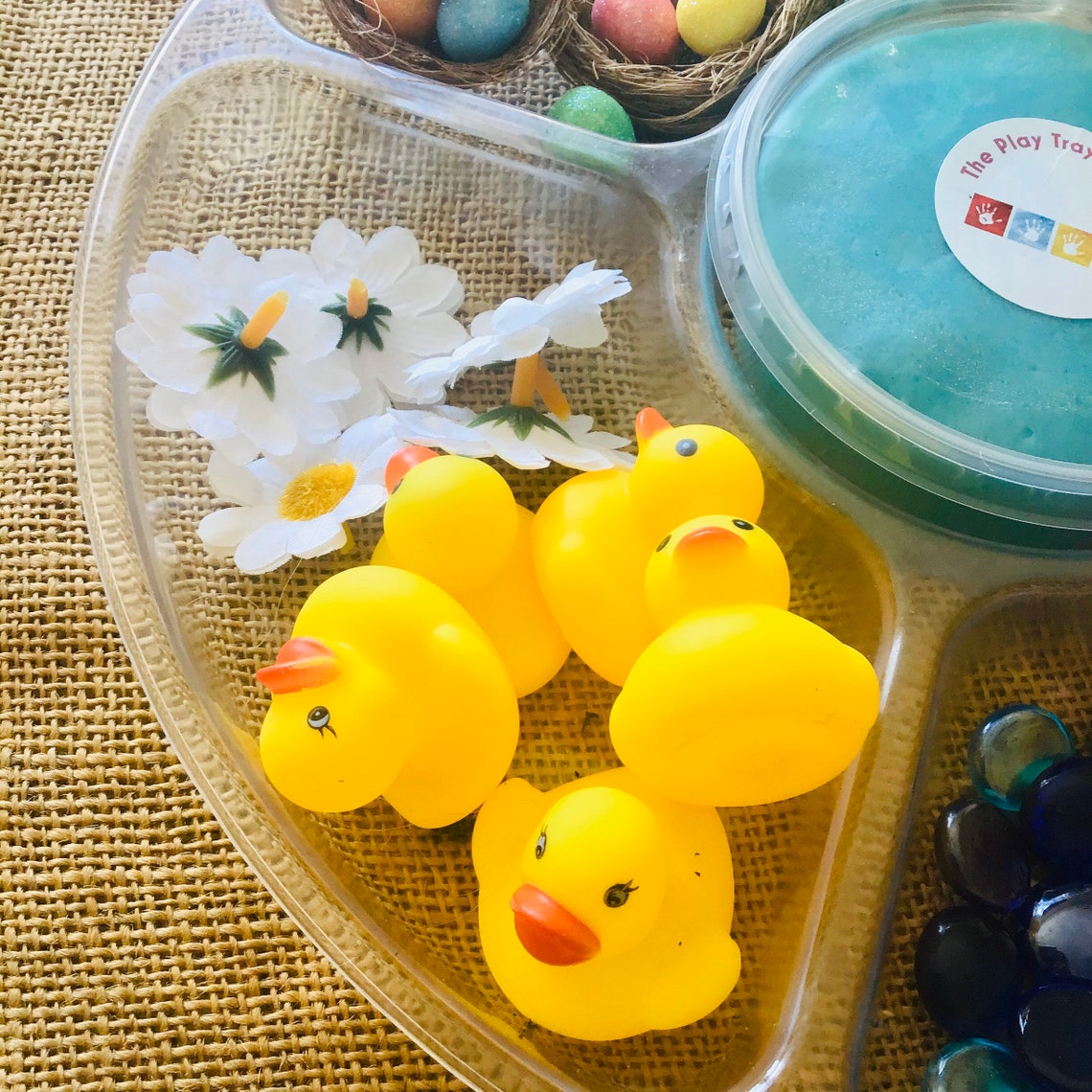 5 Little Ducks Play Tray Montessori Loose Parts Open - Etsy