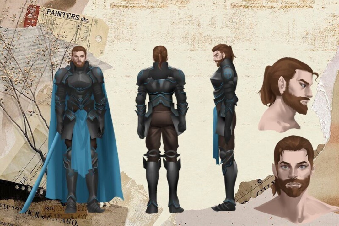 Character Design Sheet DND WOW Pathfinder Anime Style Custom - Etsy