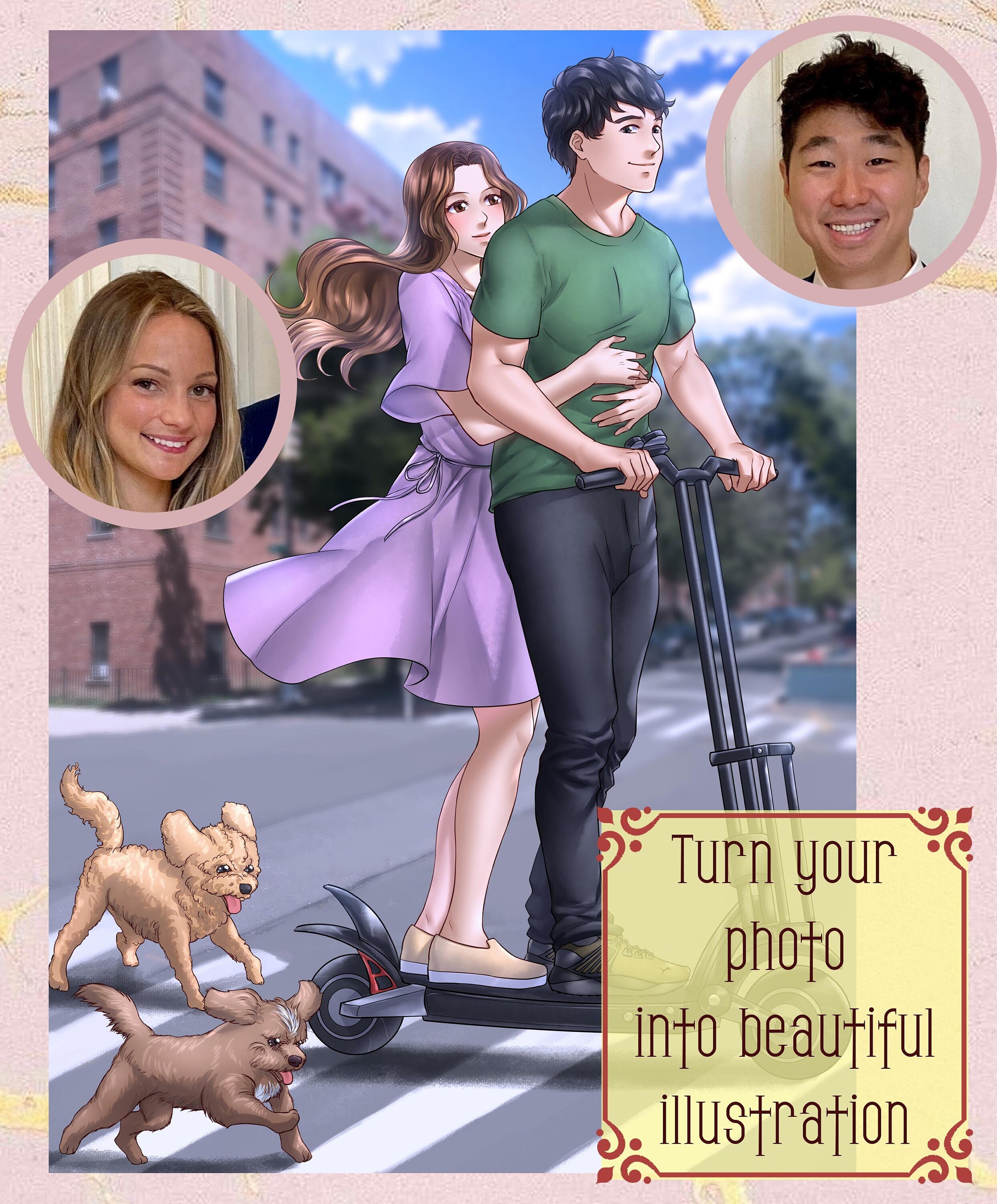 Portrait Half/full Body Anime or Semi Realistic Style - Etsy