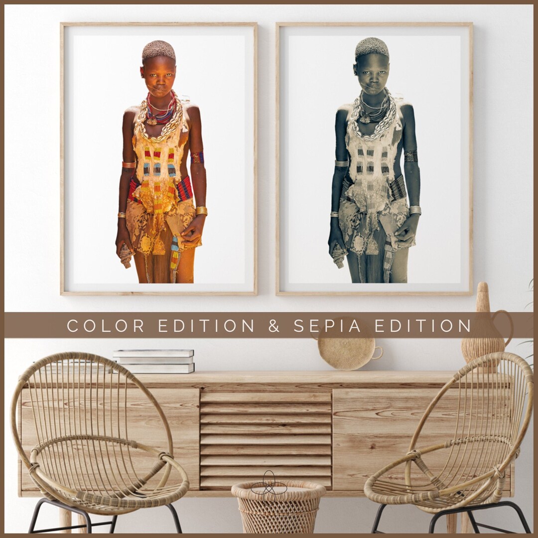 Black Women Portrait African Female Photograph Sepia Ethnic - Etsy