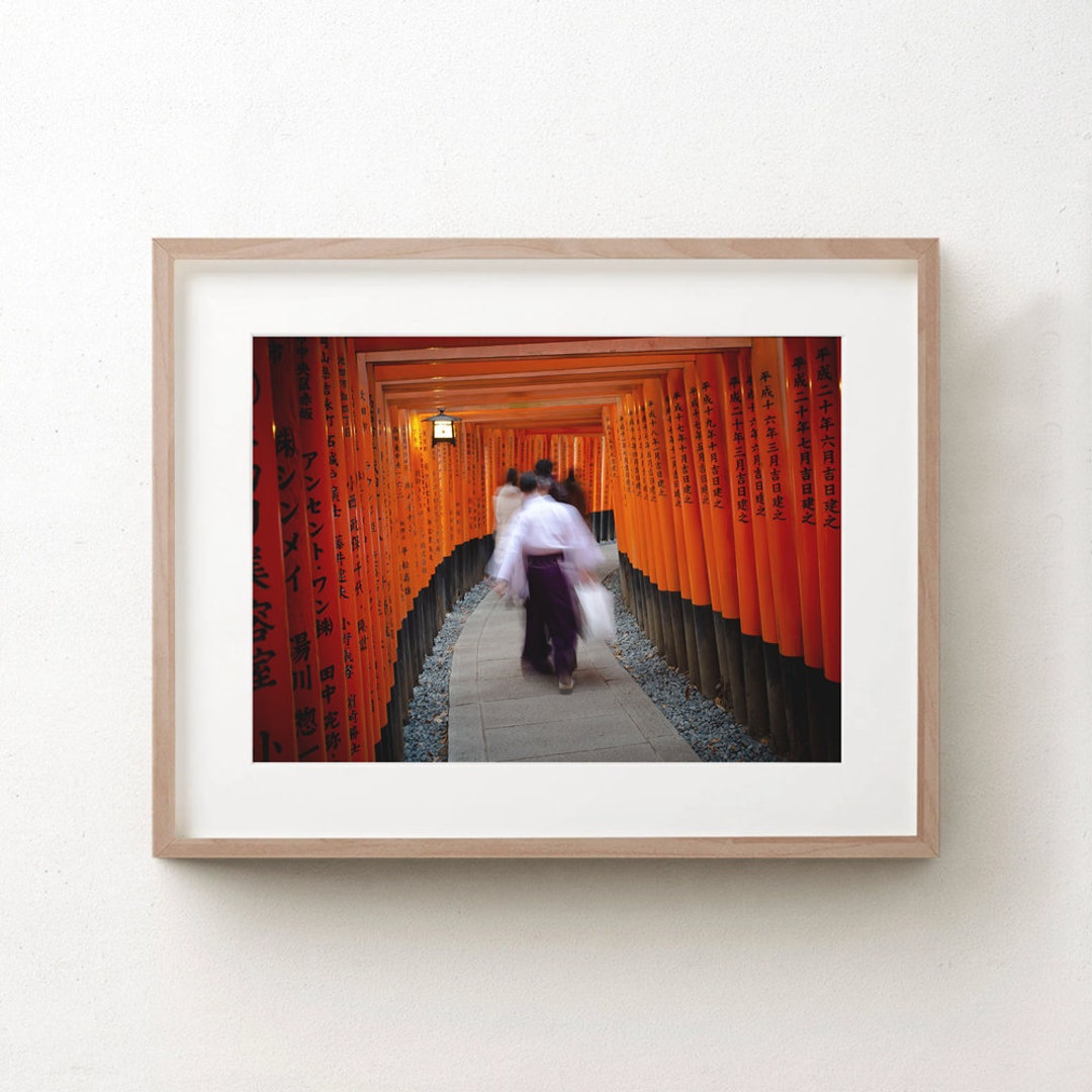 Japan Kyoto Photo, Fushimi Inari Wall Art Print, Tori Gates, Travel ...