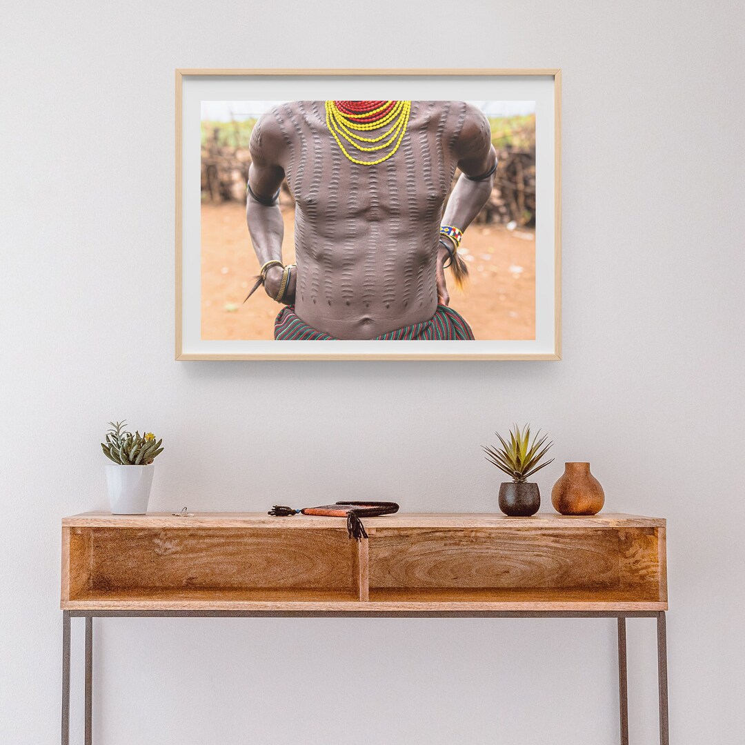 African Scarification Photograph Print, Body Modification Wall Art ...