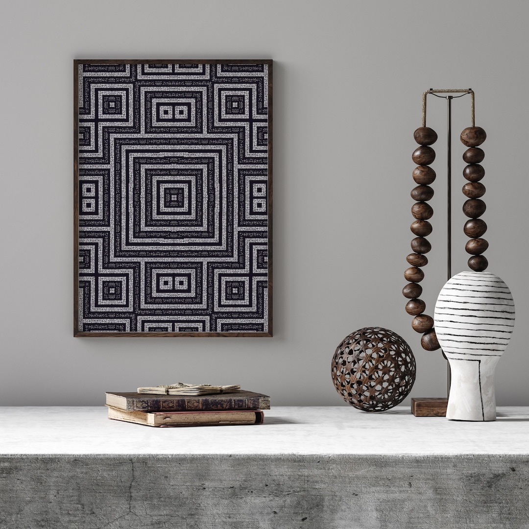 African Pattern Wall Art, Ethnic Print, Digital Download, African ...