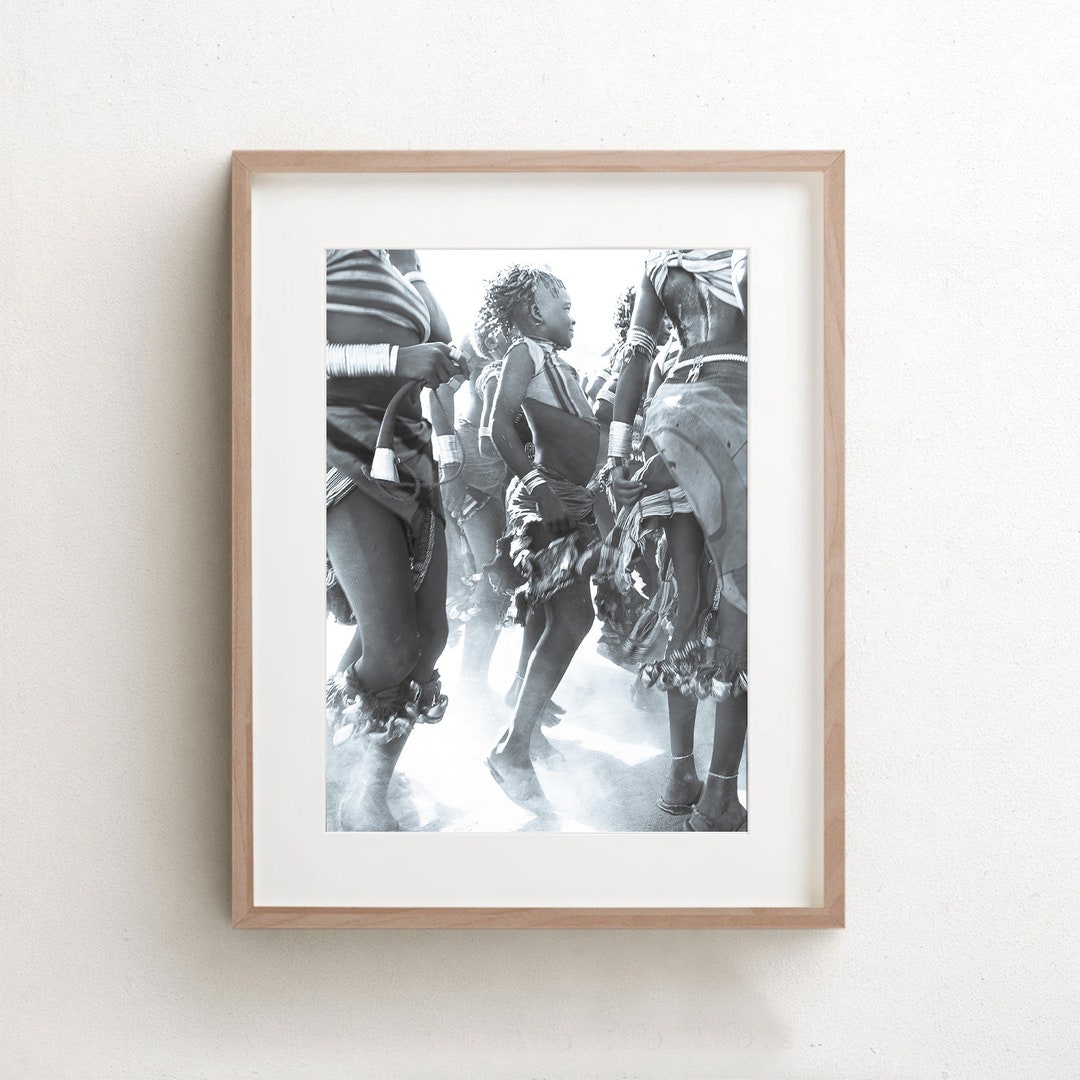 African Women Dance Print, Black and White Photography, African ...