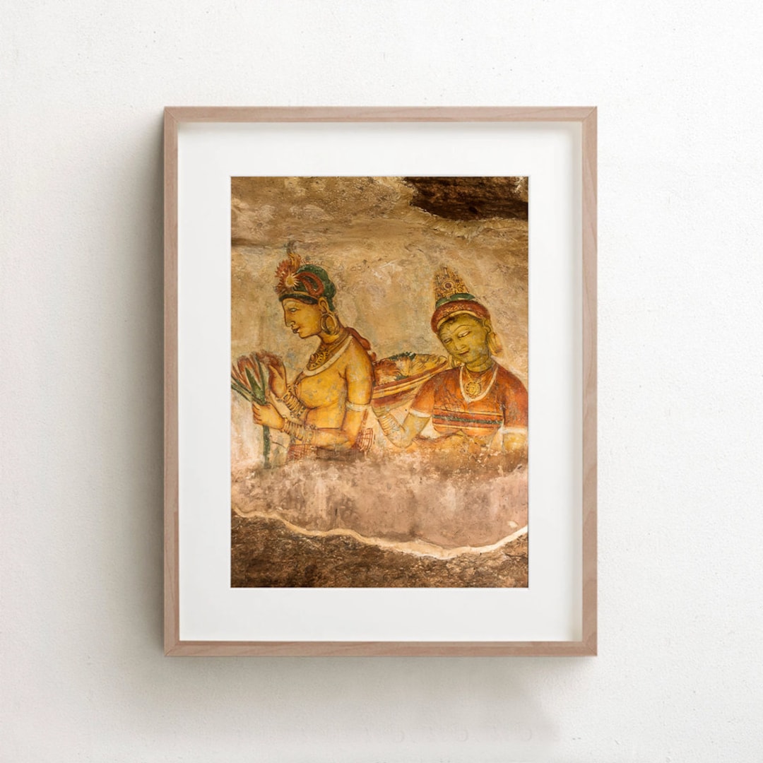 Sri Lanka Print Sigiriya Wall Art Frescoes Photo Lions - Etsy Australia