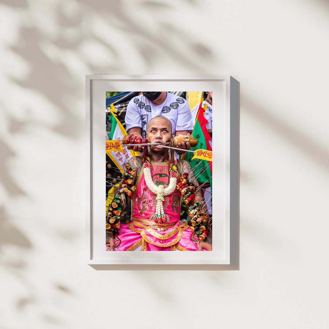 Body Piercing Print, Piercing Wall Art, Thailand Travel Poster ...