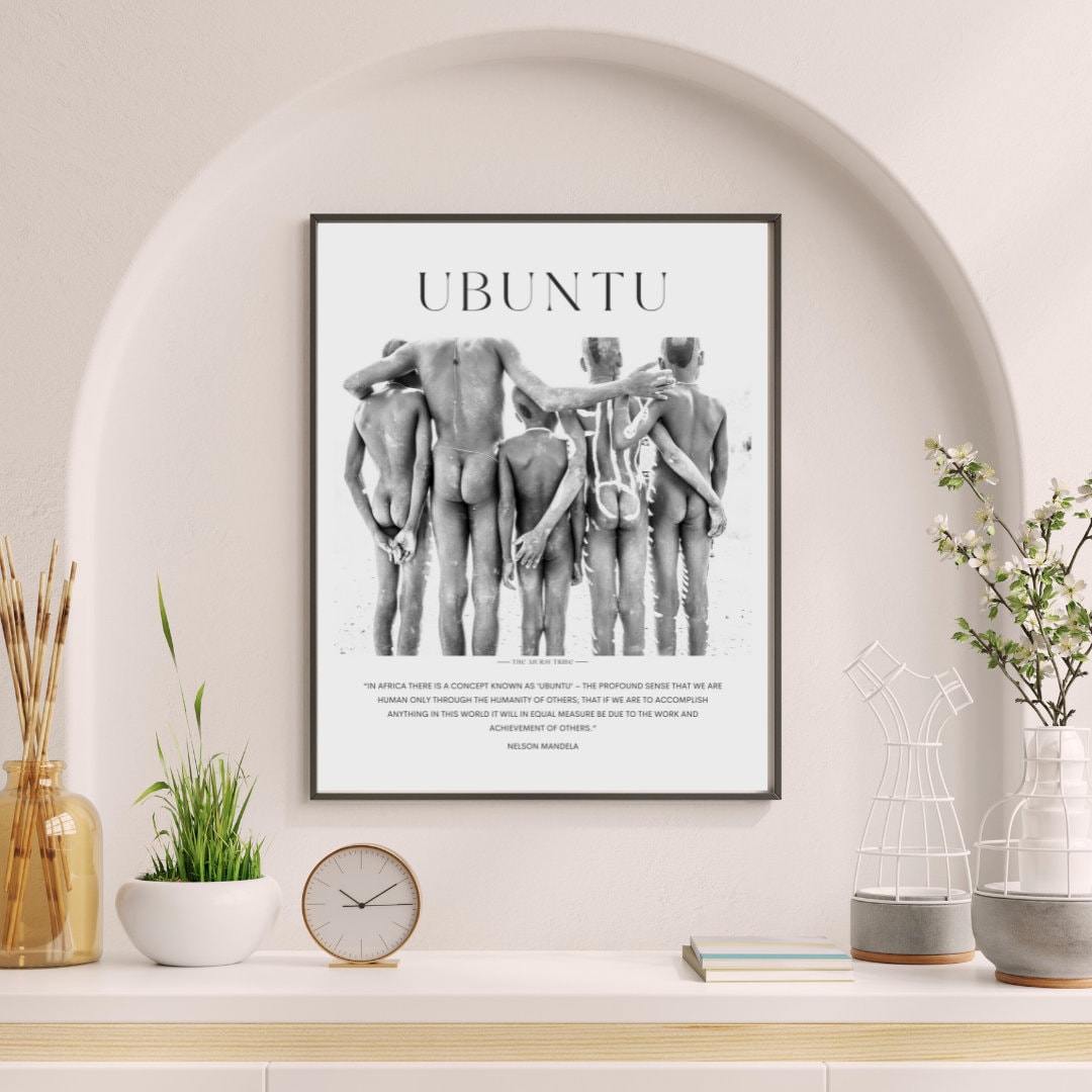 Ubuntu Print, Africa Poster, Wall Decor, Inspirational Quote Canvas ...