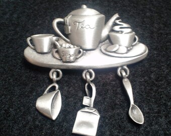 Pewter tea set | Etsy