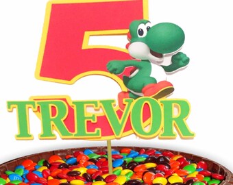 Yoshi cake topper | Etsy