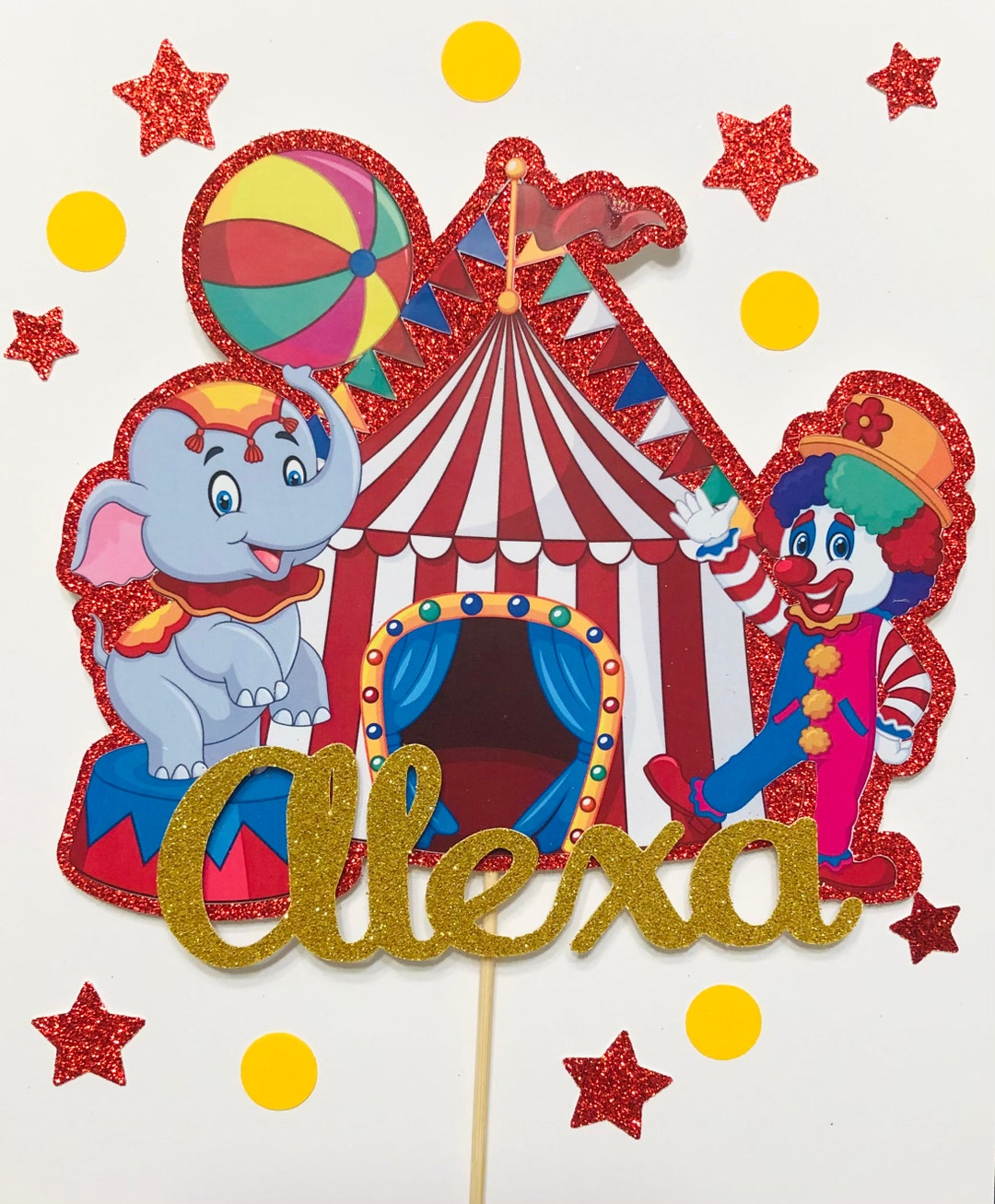 Circus Cake Topper, Big Top Party Decor - Etsy