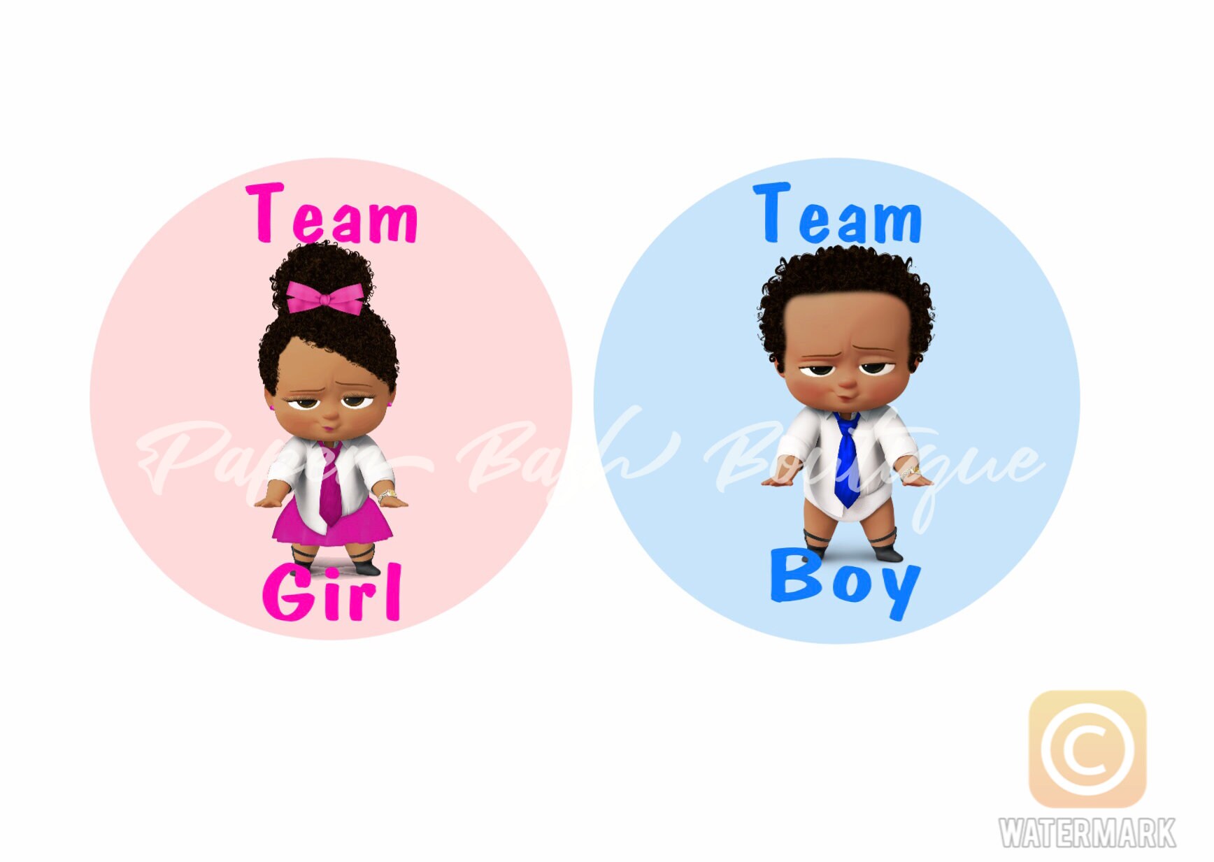 Gender Reveal Voting Stickers