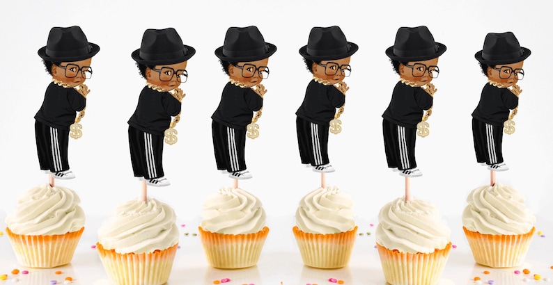 90s Hip Hop Cupcake Toppers, 90s Rapper Cupcake Toppers , 90s Hip Hop ...