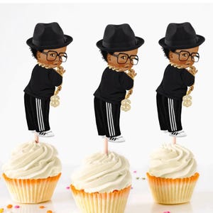90s Hip Hop Cupcake Toppers, 90s Rapper Cupcake Toppers , 90s Hip Hop ...