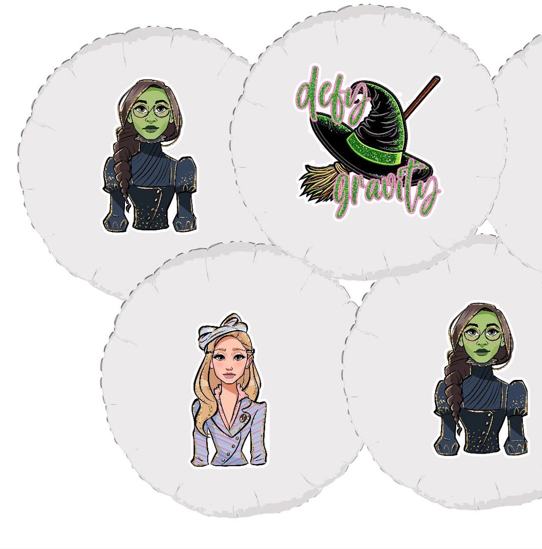 Wicked Balloon Stickers, Wicked Party Supplies - Etsy
