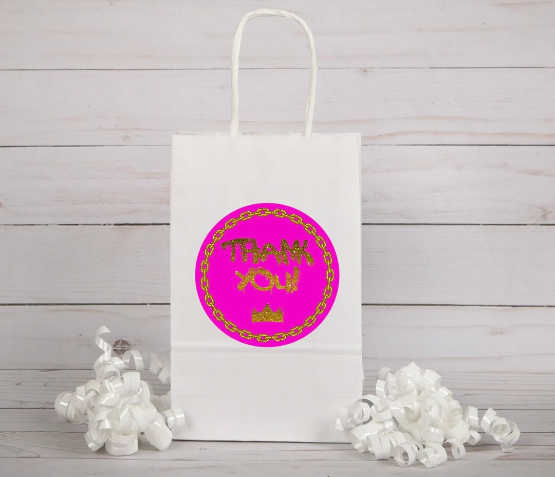 Hip Hop Theme Thank You Sticker, Gold Chain Thank You Sticker - Etsy