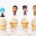 Male Villains Cupcake Toppers, Villain Party Supplies - Etsy