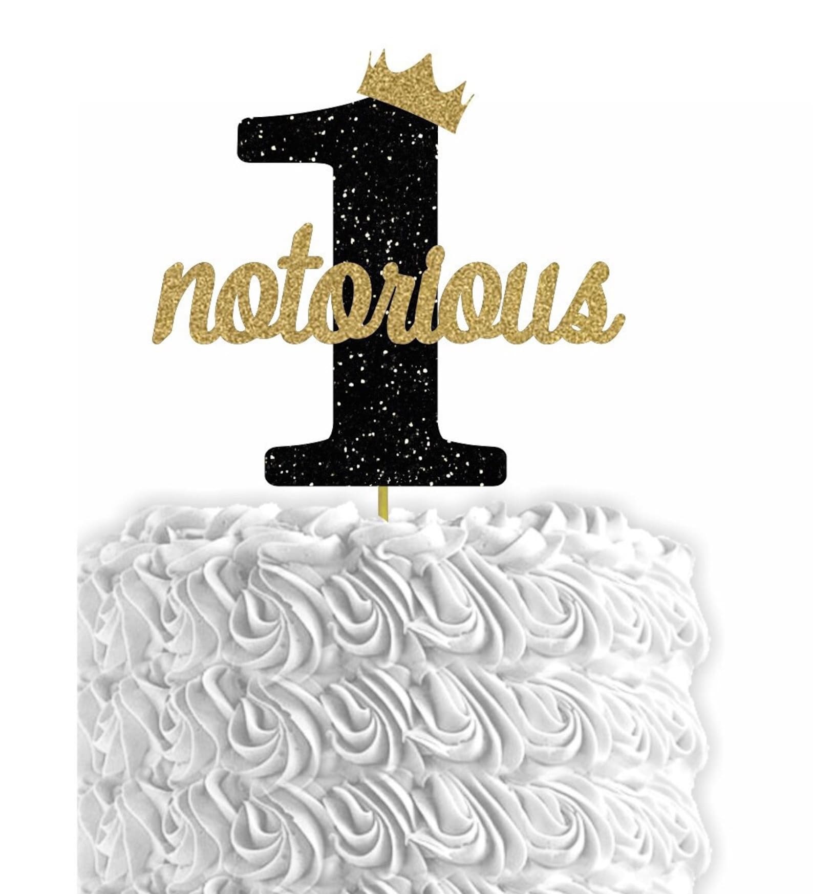 Notorious 1 Cake Topper Notorious 1 Party Supplies - Etsy
