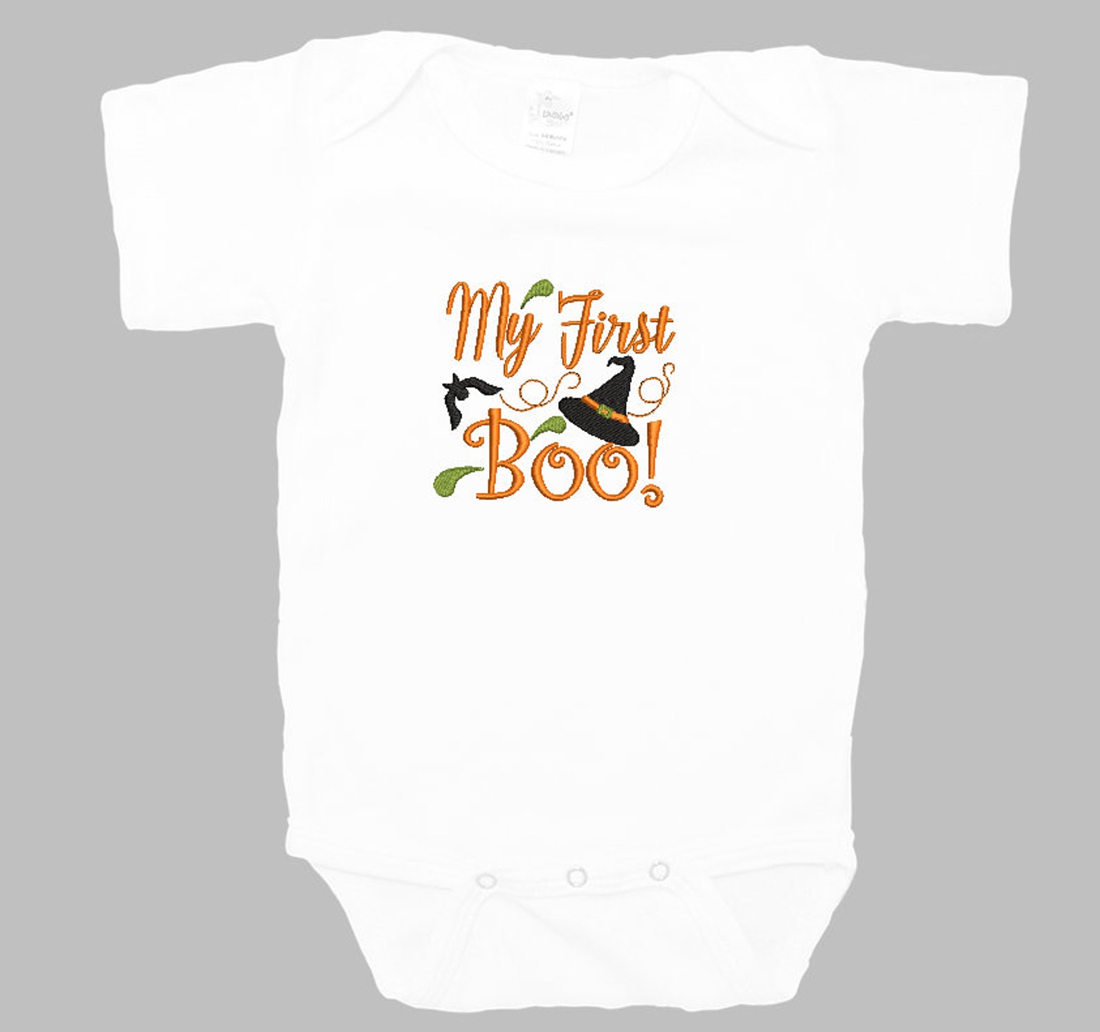 Halloween Baby First Boo Embroidery Design, Machine Embroidery Design ...