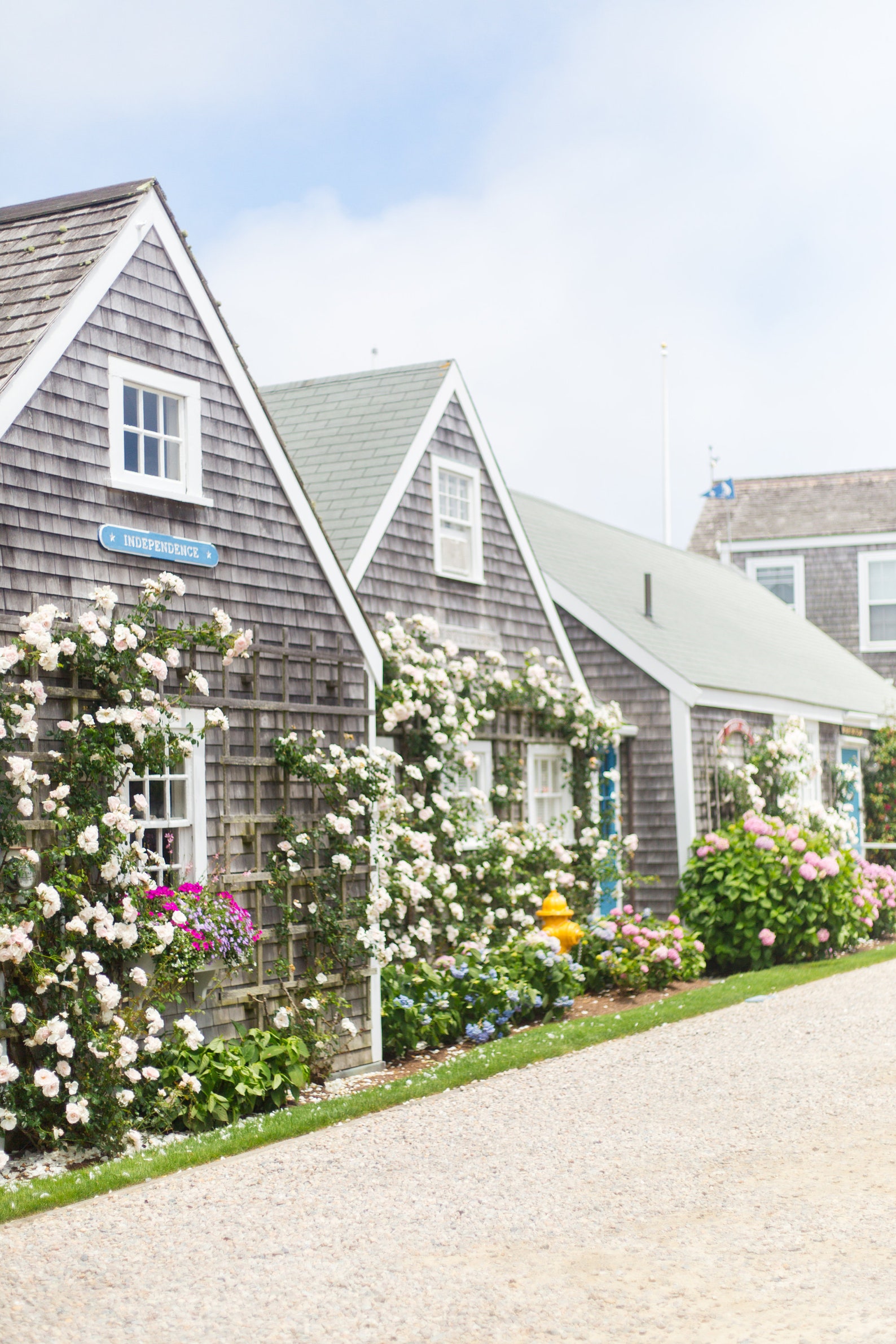 Old North Wharf Rose Covered Cottages Framed Nantucket Art Print - Etsy