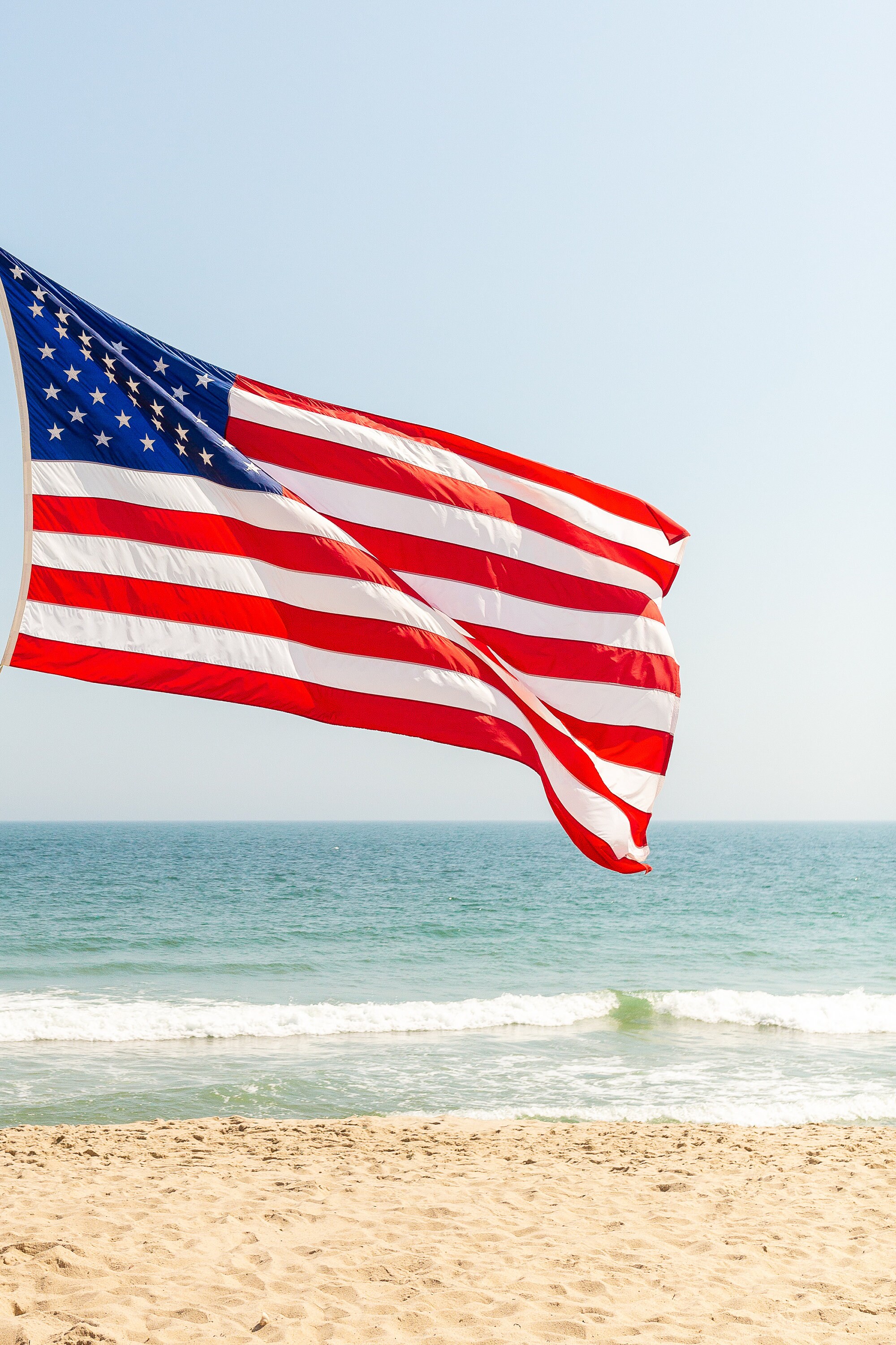 American Flag Ocean