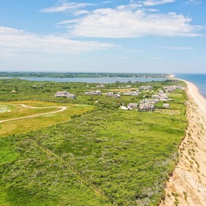 Sankaty Lighthouse and Sconset Beach From the Sky Framed Nantucket Art ...