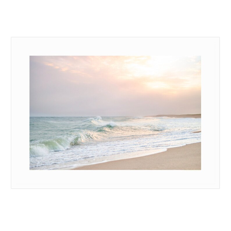 Smith Point Waves at Sunset Framed Nantucket Art Print - Etsy