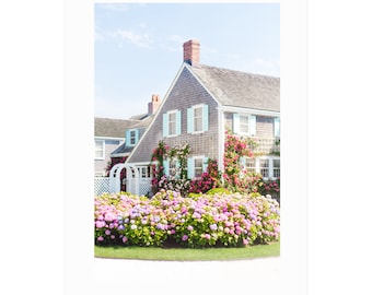 Climbing Roses Framed Nantucket Art Print | Etsy