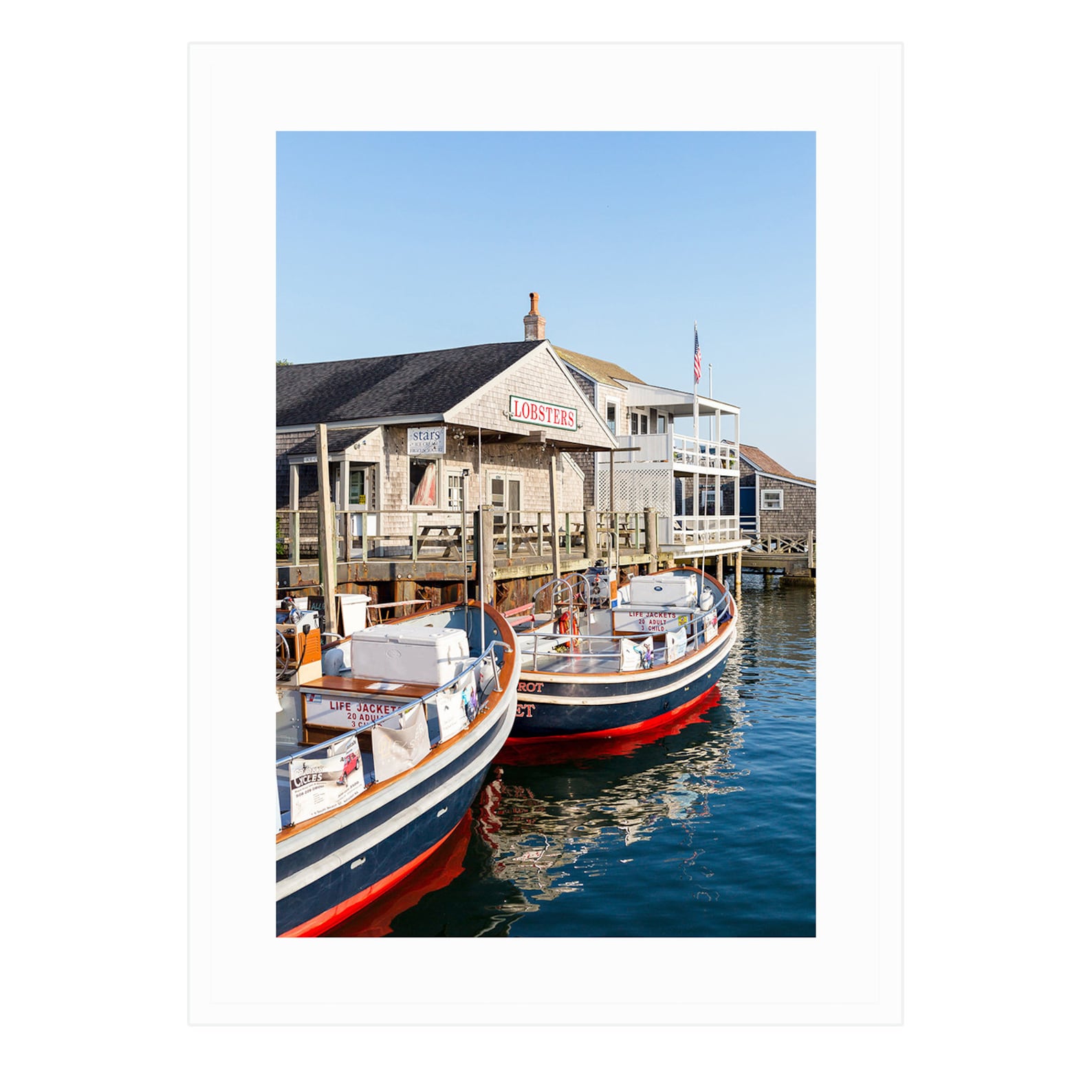 Straight Wharf Lobsters Framed Nantucket Art Print - Etsy