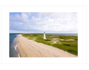 Great Point Aerial Framed Nantucket Art Print - Etsy