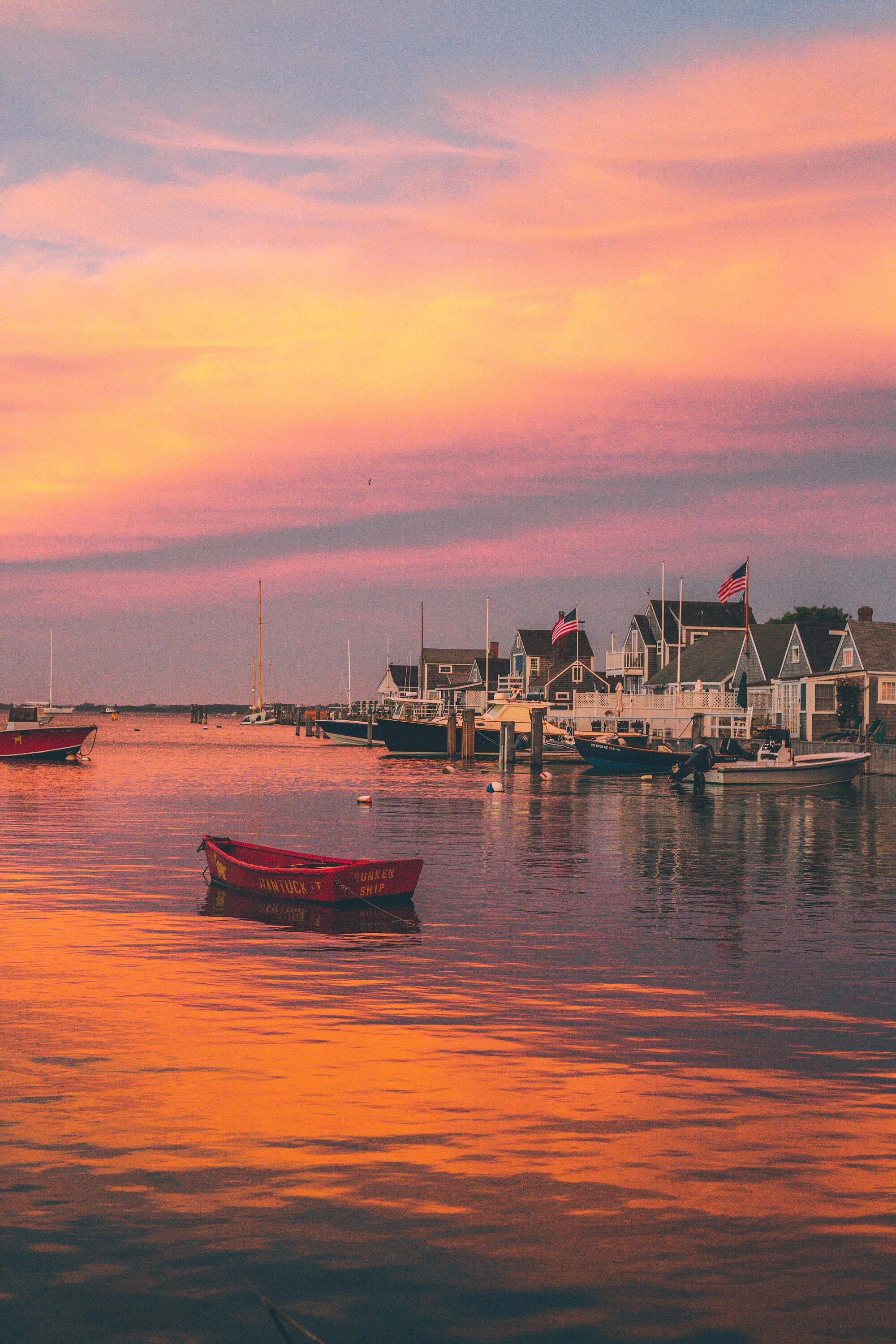 Sunken Ship Sunset Framed Nantucket Art Print - Etsy