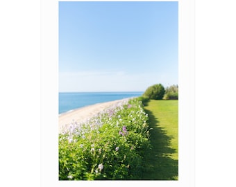 Sconset Bluff Walk: Nantucket Watercolor Print Cape Cod Art 'sconset ...