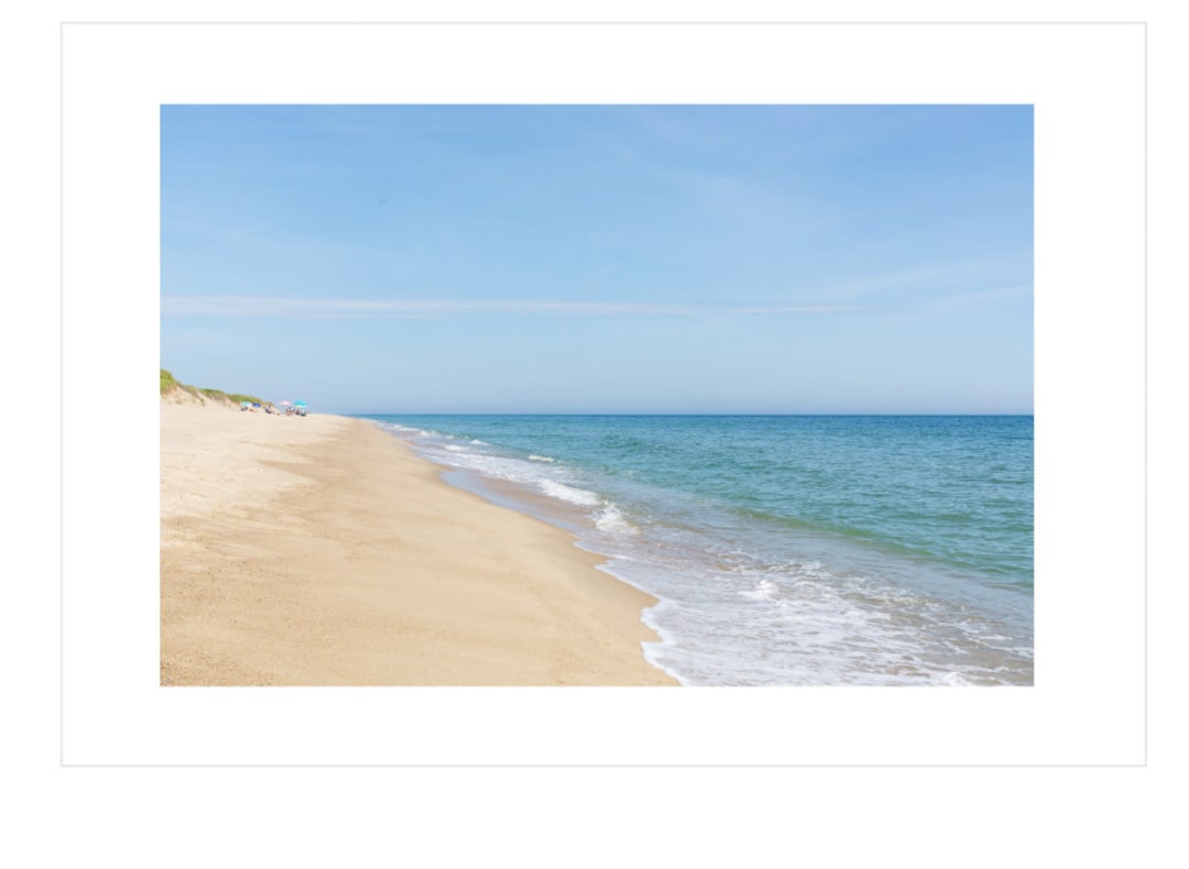 Miacomet Beach Day Framed Nantucket Art Print - Etsy