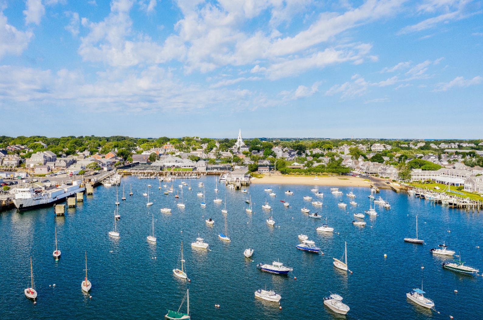 Nantucket Harbor From Above Framed Nantucket Art Print - Etsy