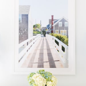 Hydrangea Driveway Framed Nantucket Art Print - Etsy