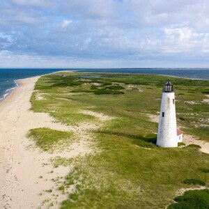 Great Point Aerial Framed Nantucket Art Print - Etsy